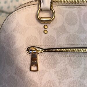 Coach | Bags | Coach 2558 Katy Satchel In Signature Leather White ...